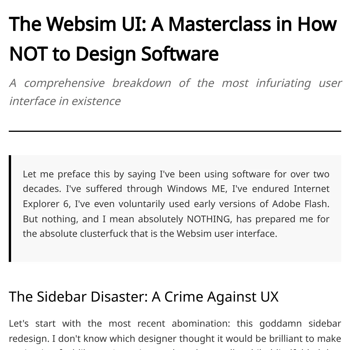 Websim: A UI Nightmare That Would Make Even Satan Weep