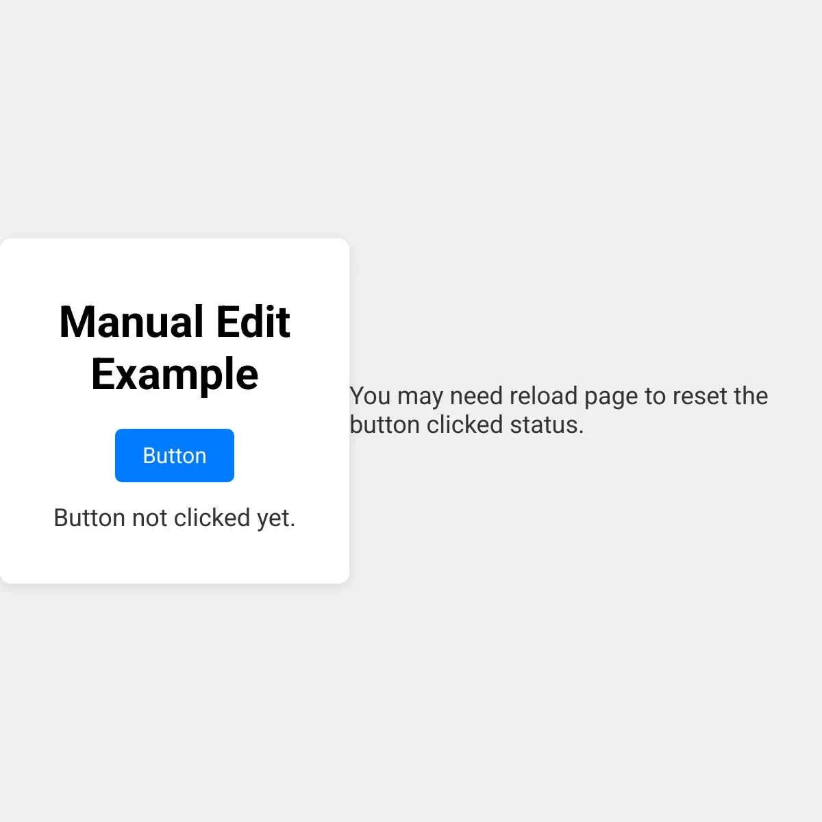 Manual Edit Example