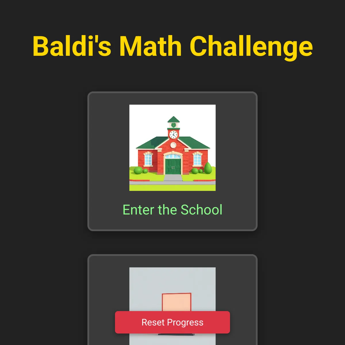Baldi's Math Challenge