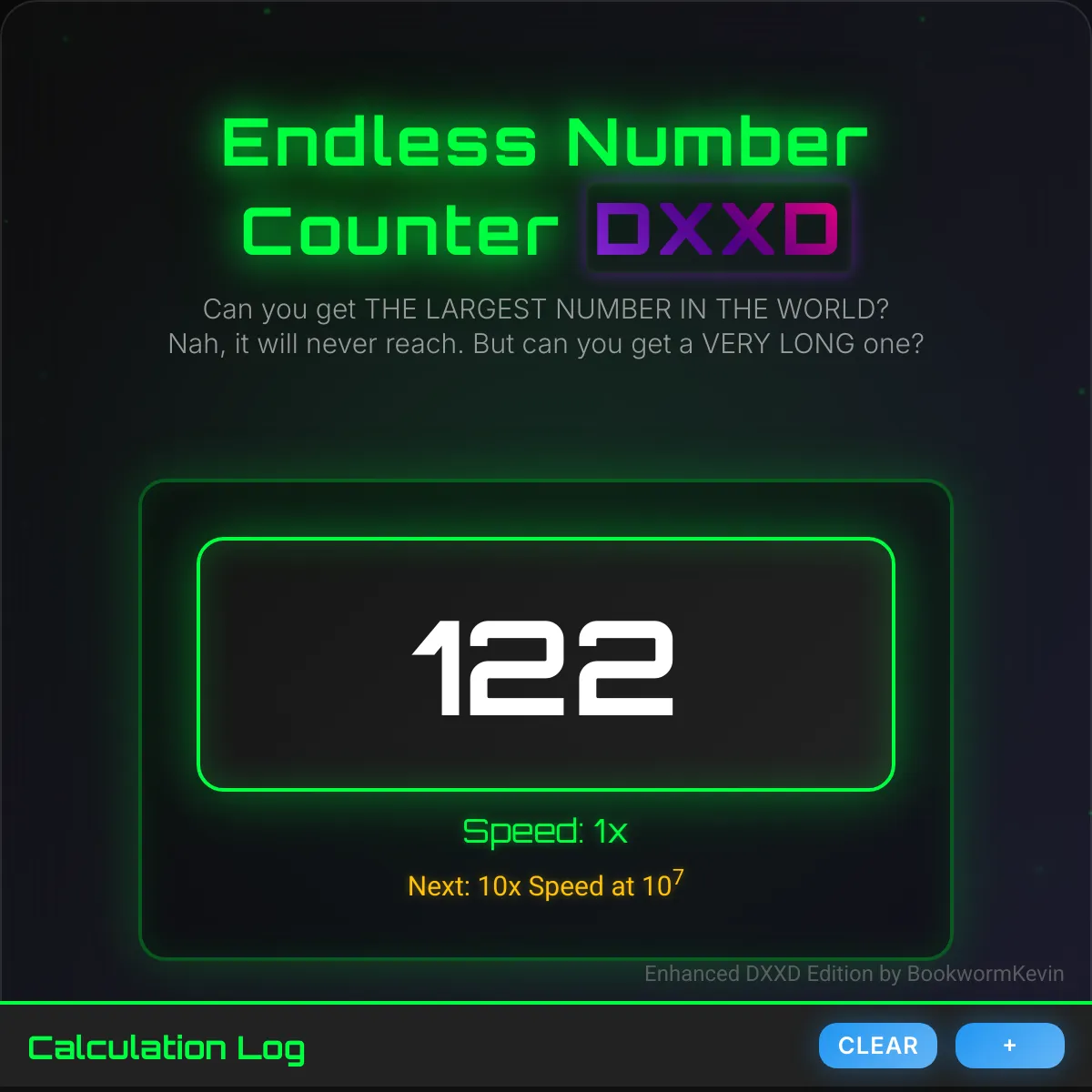 Endless Number Counter DXXD