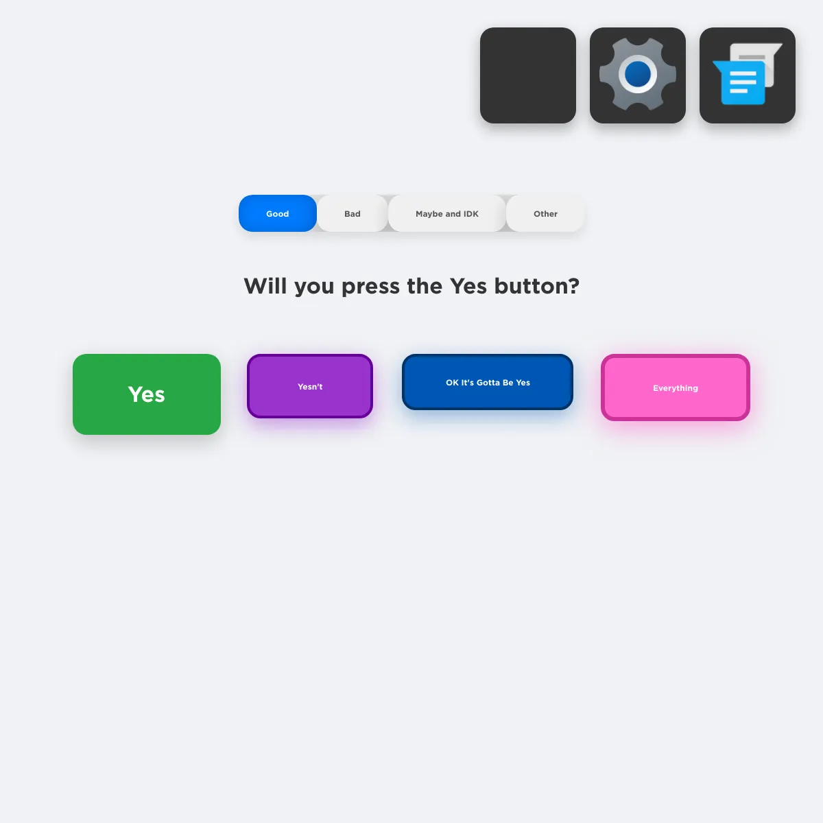 Yes No Buttons+++++ (Bad)