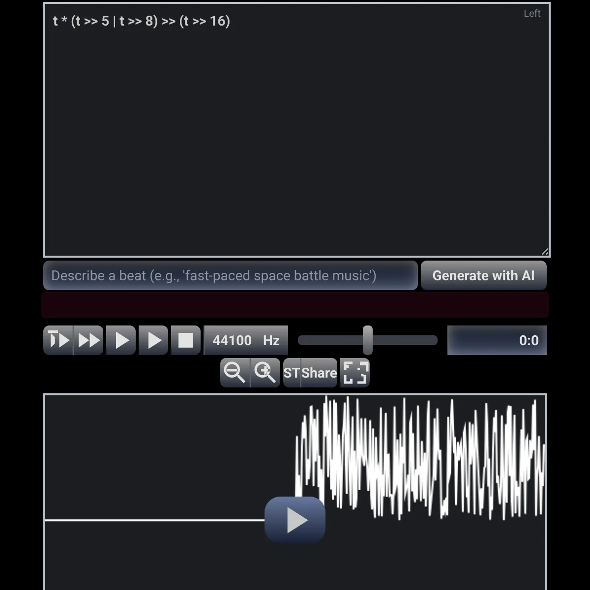 webDollchan Bytebeat Composer