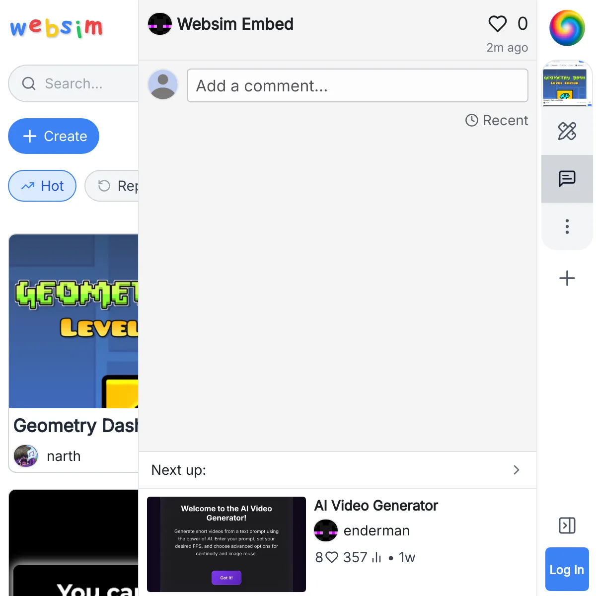 Websim Embed