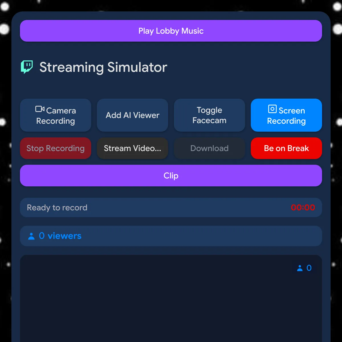Streaming Simulator