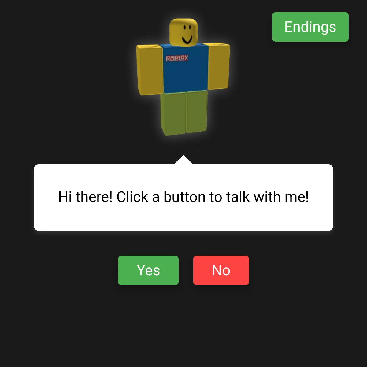 Noob Yes No Buttons