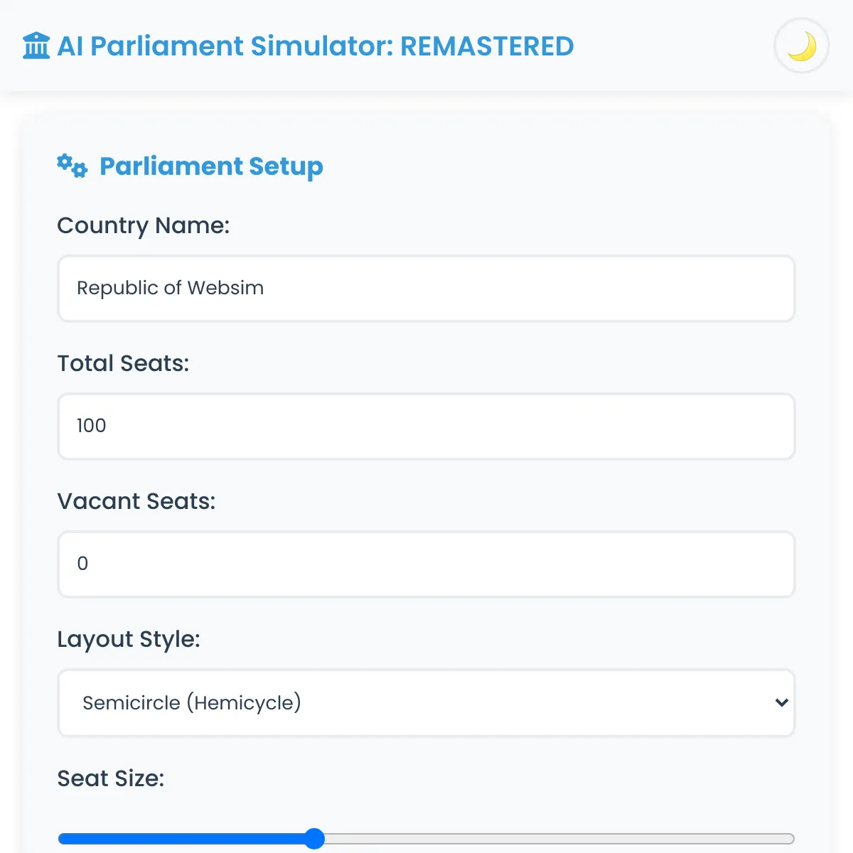 AI Parliament Simulator: REMASTERED