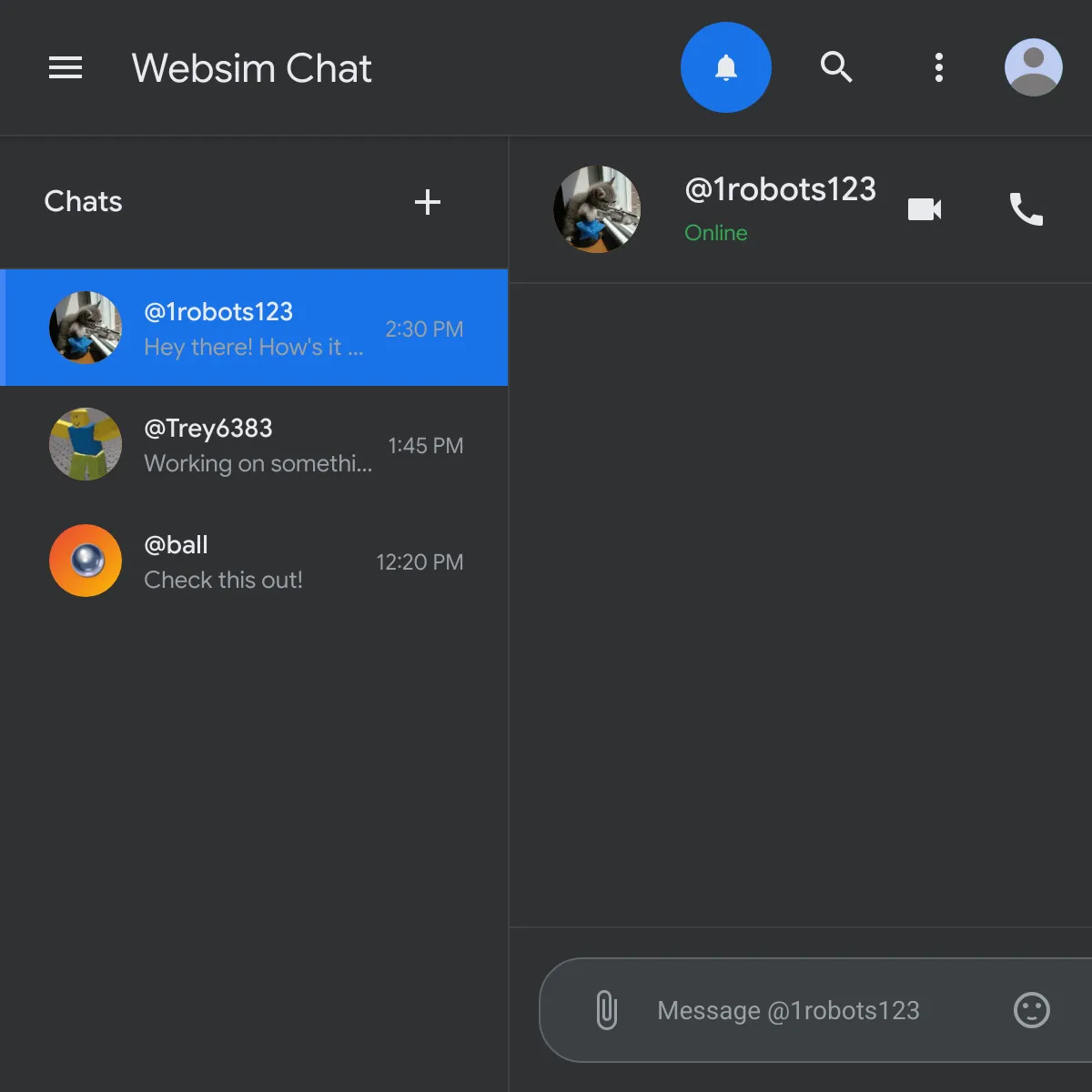 Websim Chat