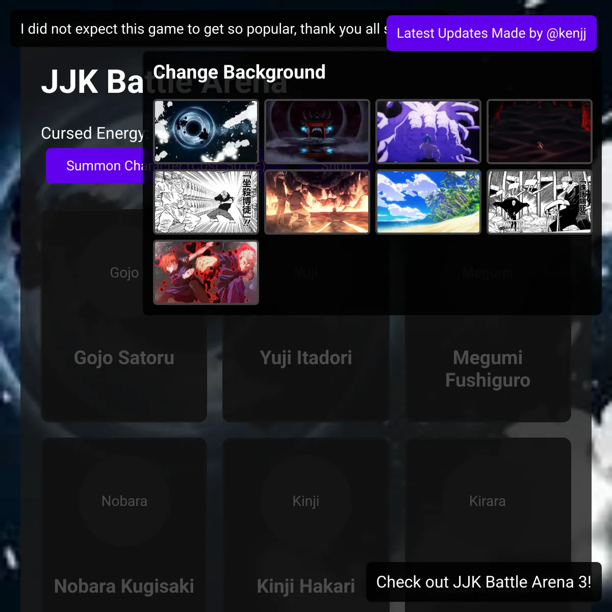 JJK Battle Arena 2