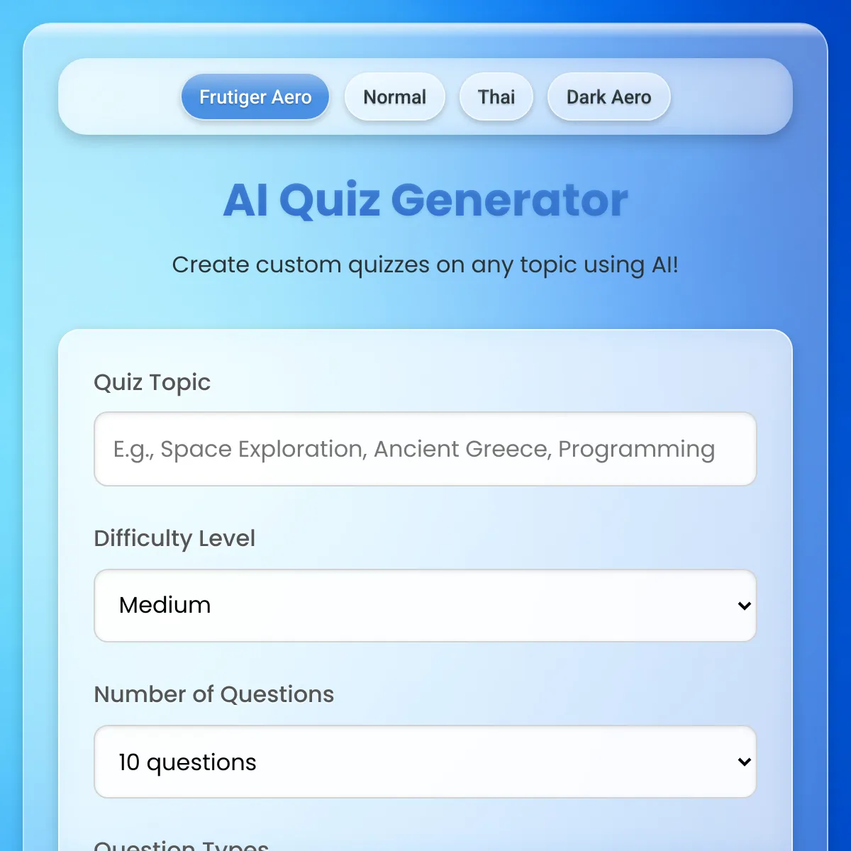 AI Quiz Generator