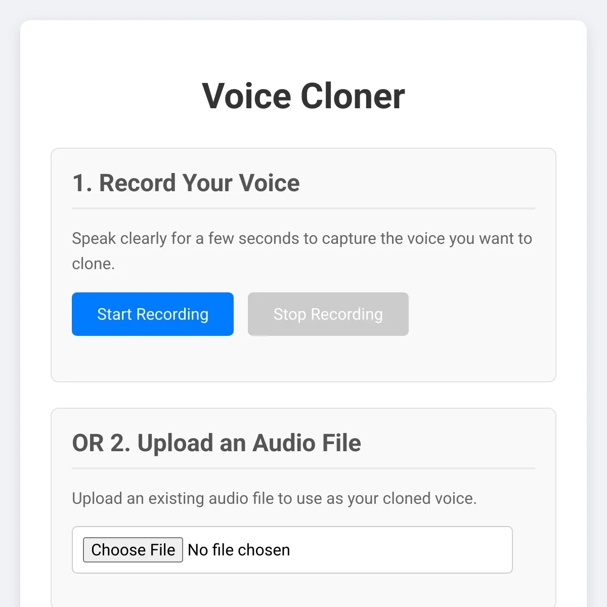 Voice Cloner