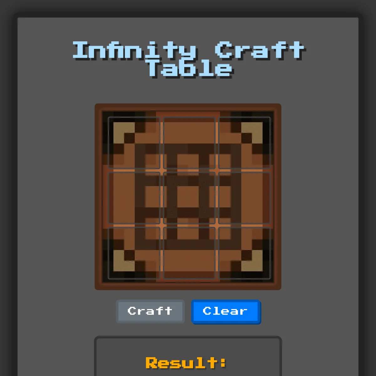 Infinity Craft Table