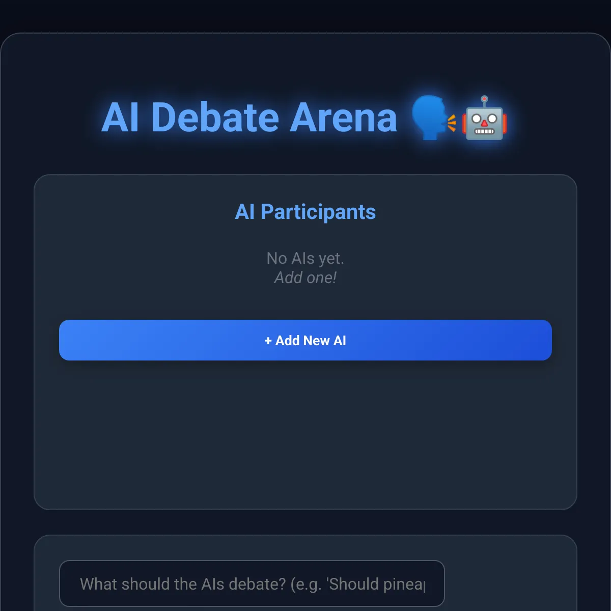 AI Debate Arena
