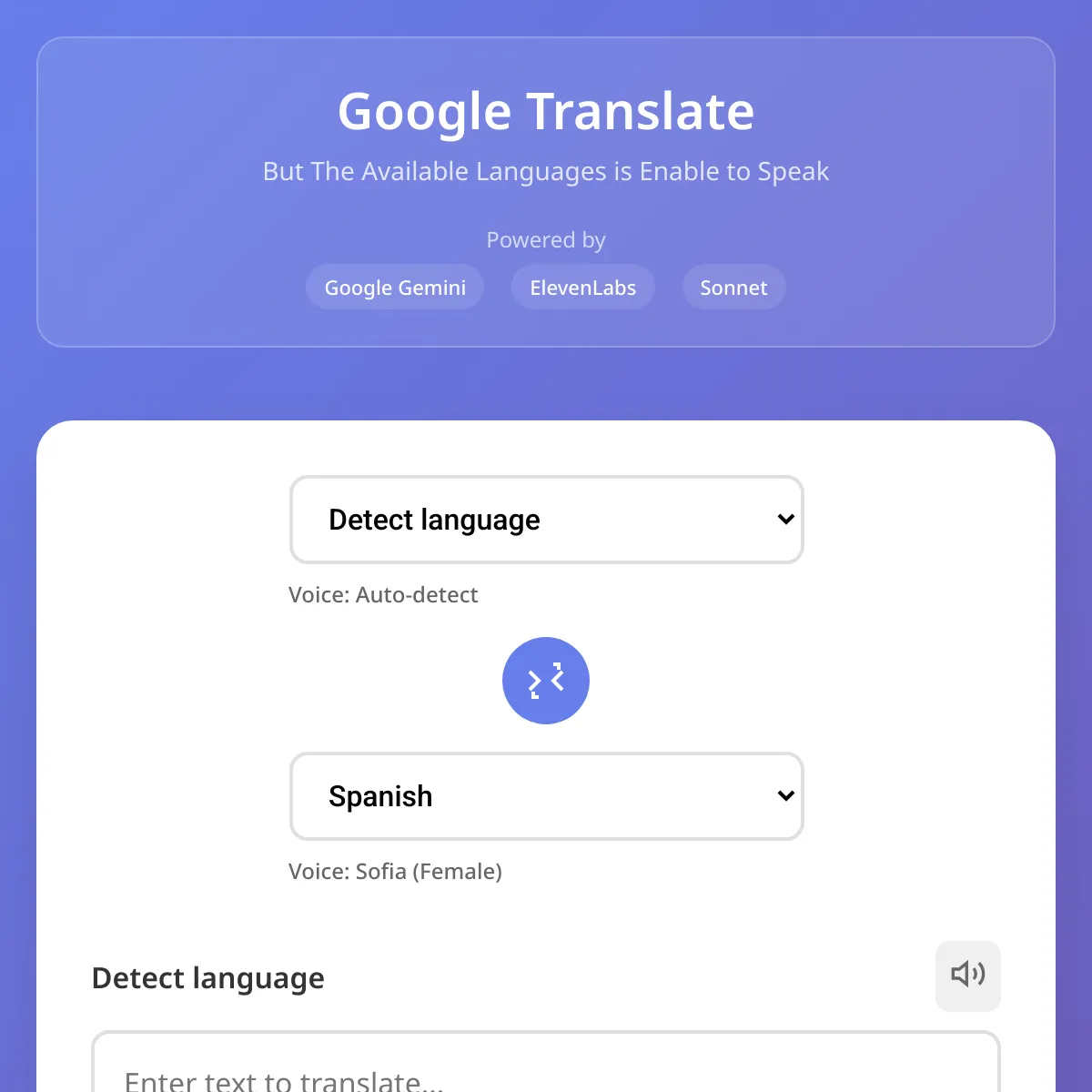 Google Translate - But The Available Languages is Enable to Speak ...