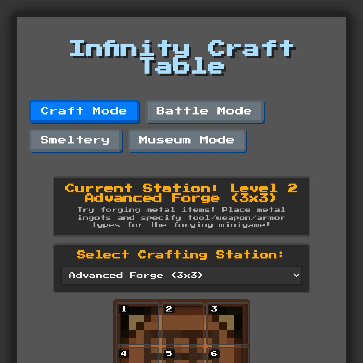 Infinity Craft Table+