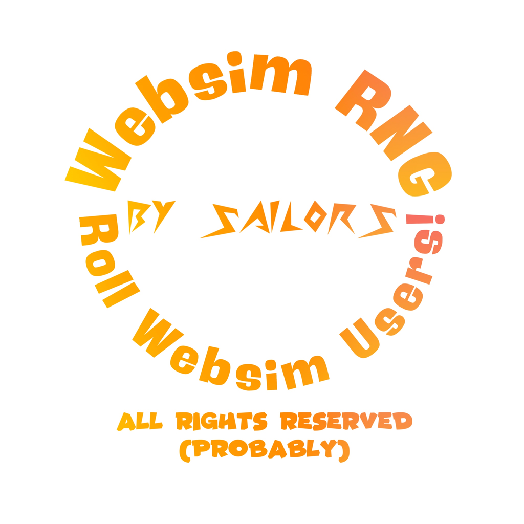WebSim RNG Rarity Generator
