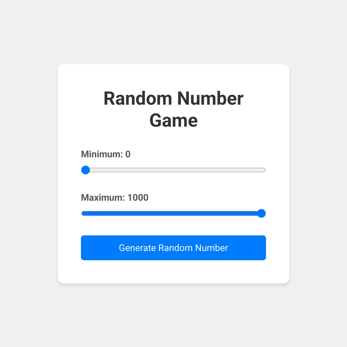Random number generator