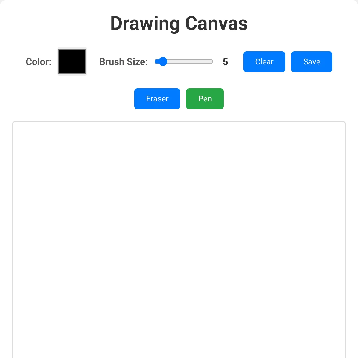 Interactive Drawing App