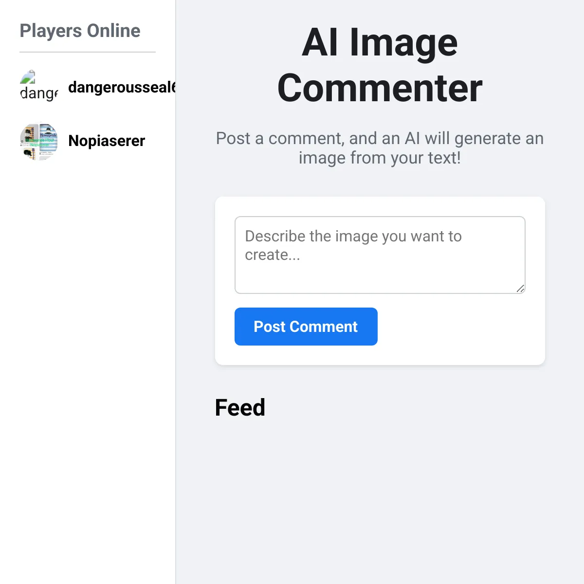AI Image Commenter