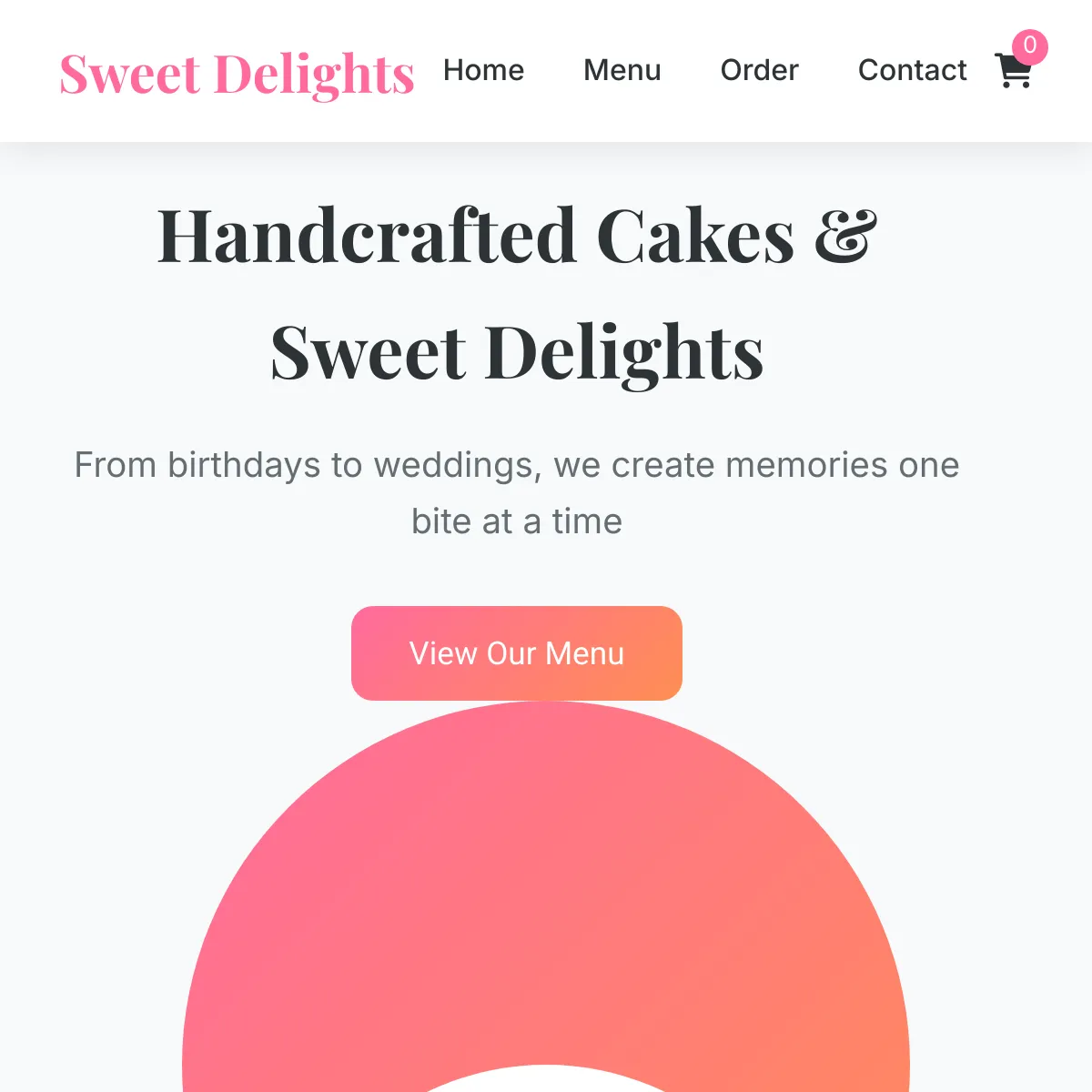 Sweet Delights Bakery - Custom Cakes & Treats