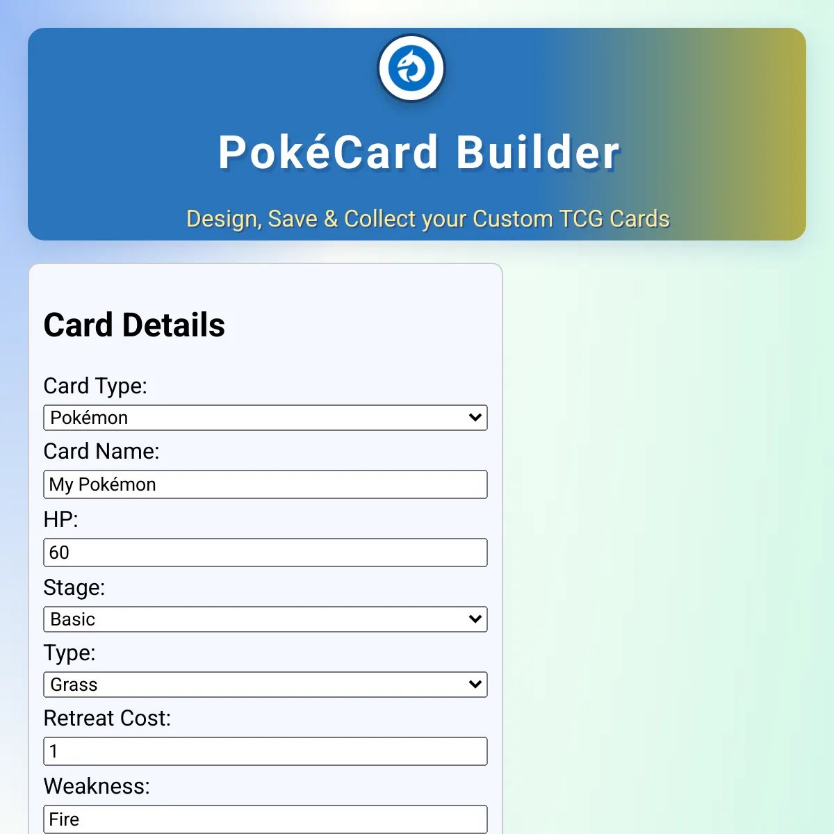 Trading Card Game Creator