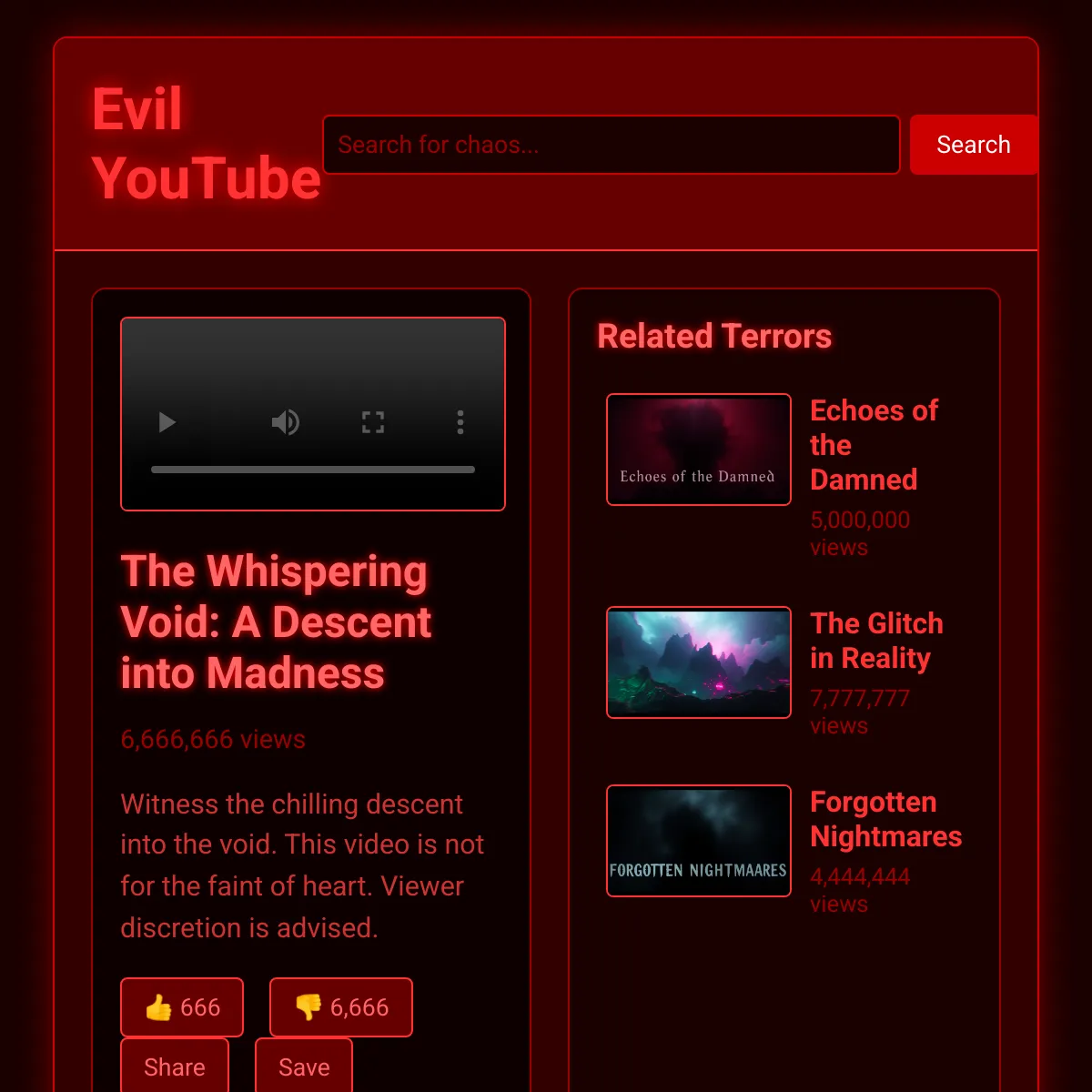 Evil YouTube