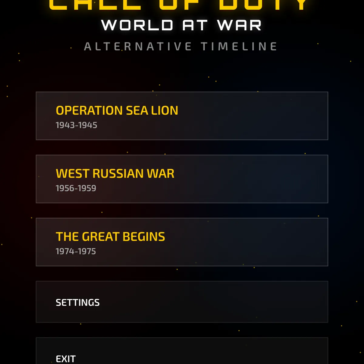 Call of Duty: World at War - Alternative Timeline