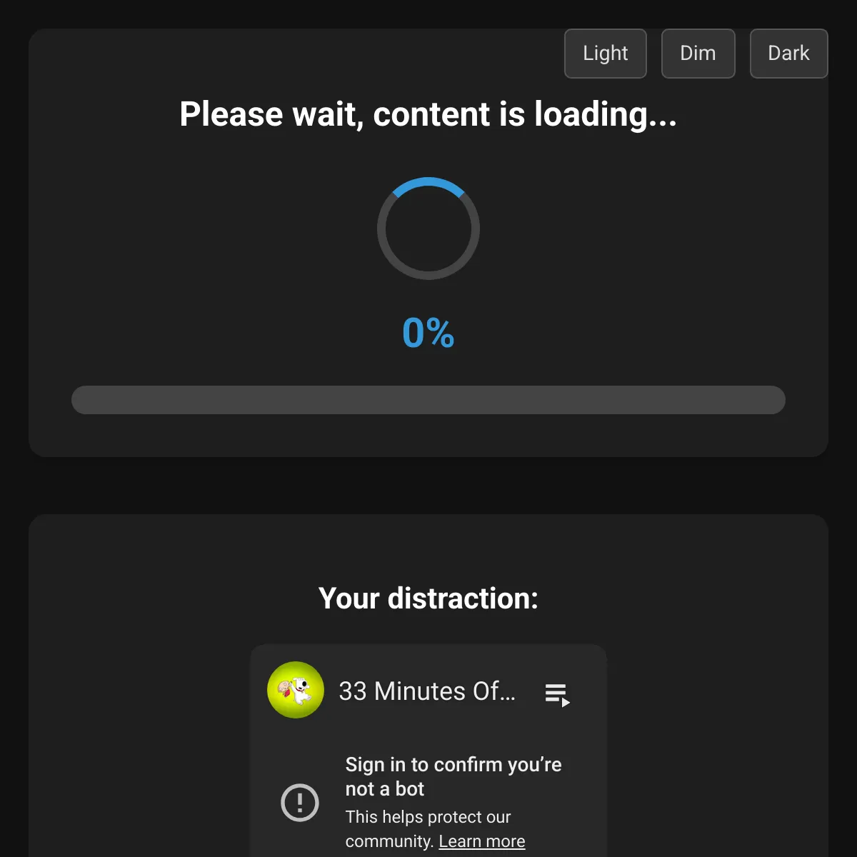 Boring Loading Things