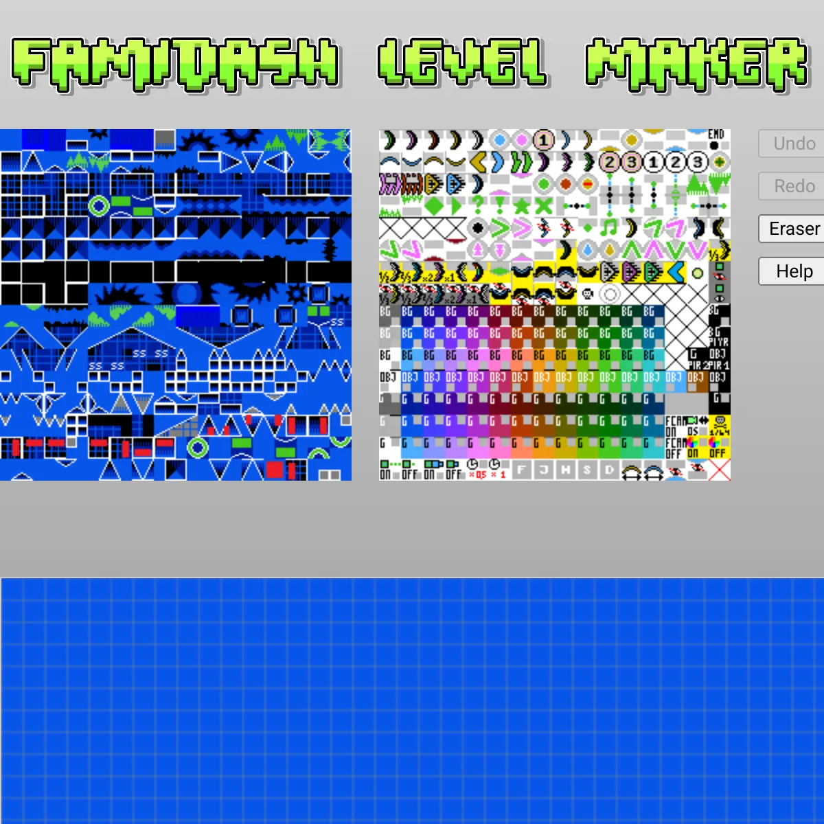 Famidash Tile Grid Editor