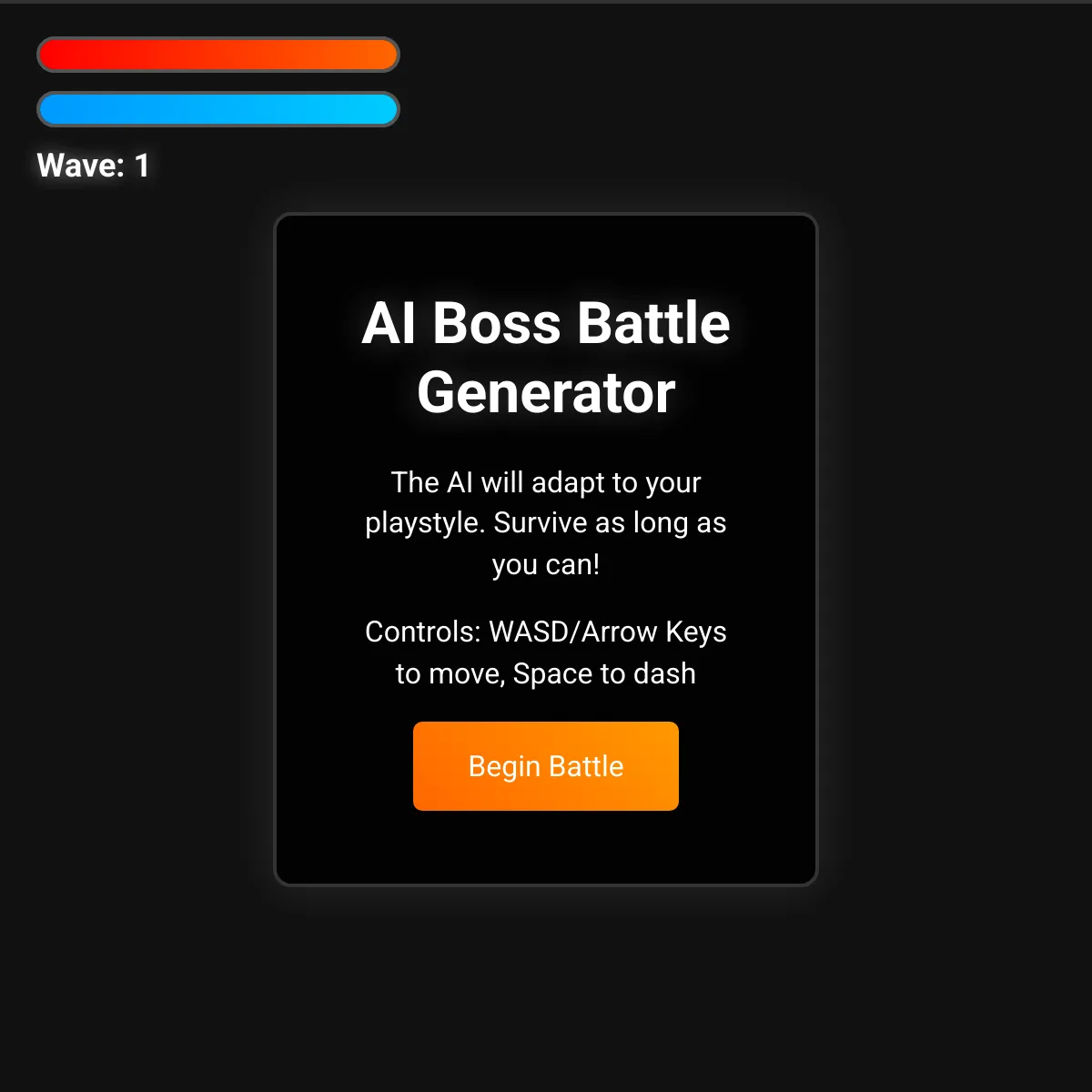 AI Boss Battle Generator