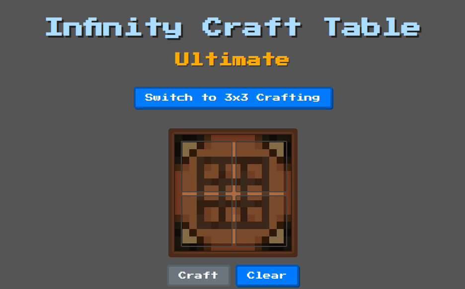 Infinity Craft Table Ultimate (FIXED)