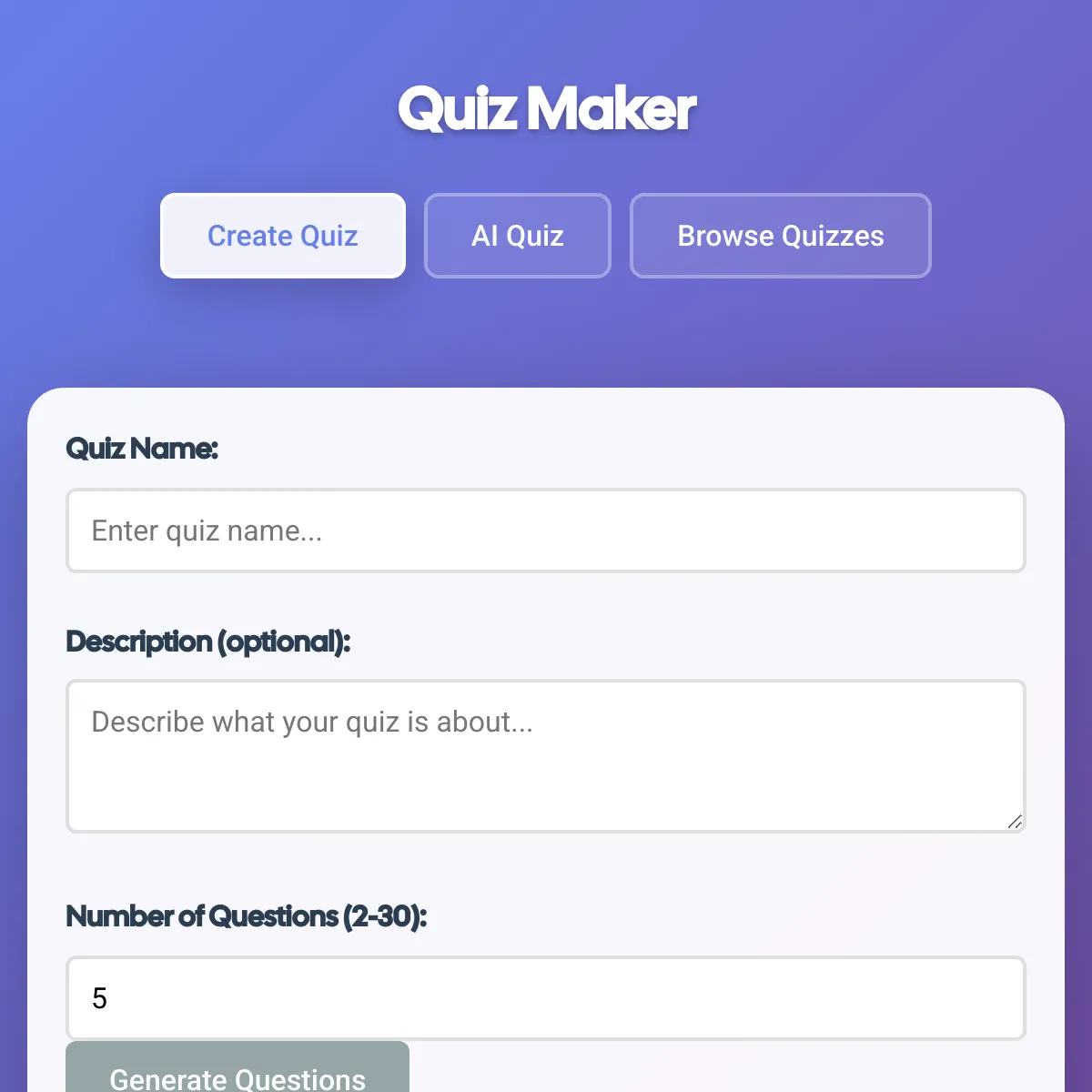 Quiz Maker