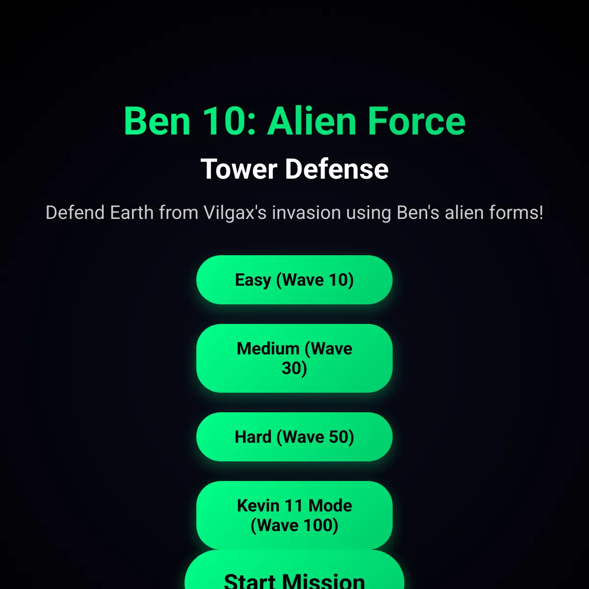 Ben 10 Tower Defense