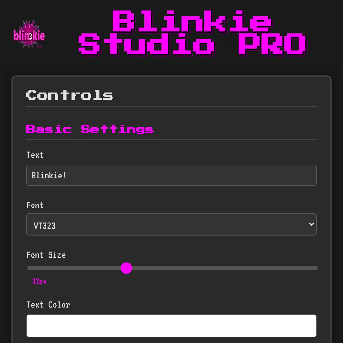Blinkie Studio PRO