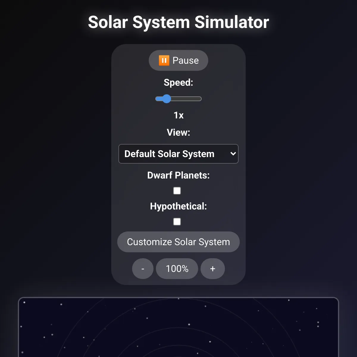 Solar System Simulator