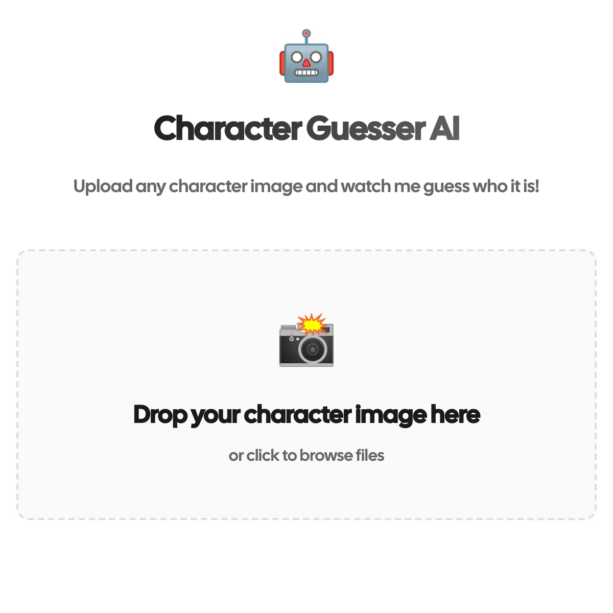 Character Guesser AI