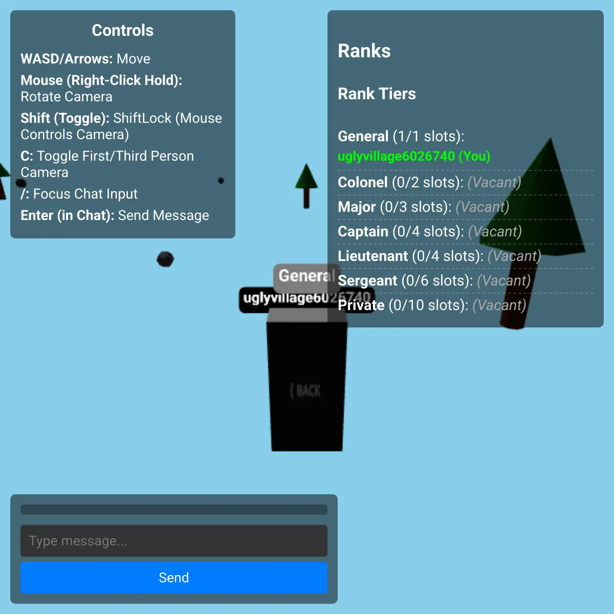 Multiplayer 3D Ranks Game