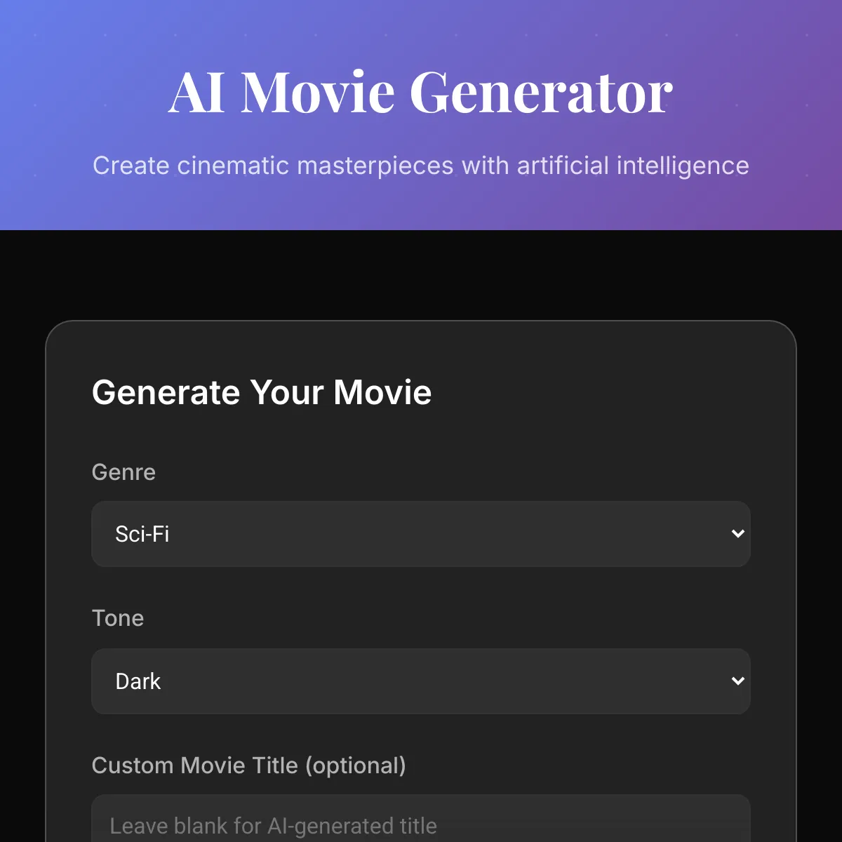 AI Movie Generator