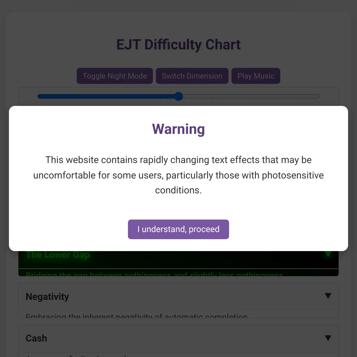 EJT Chart