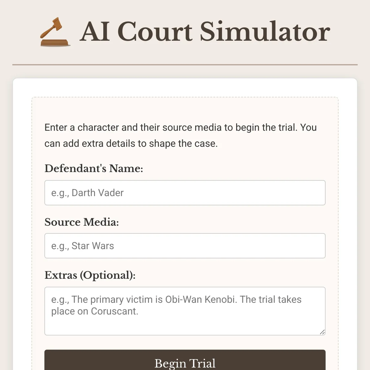 AI Court Simulator