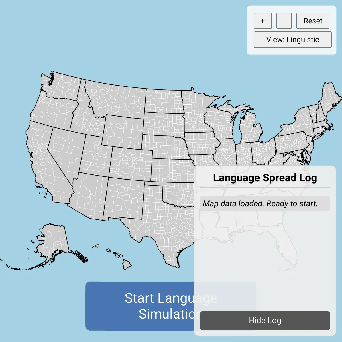 United States Language Simulation