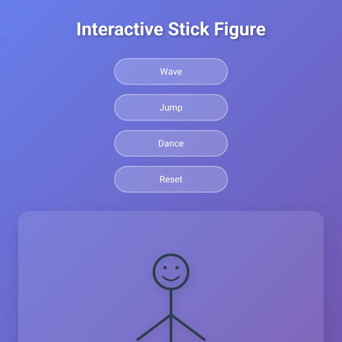 Interactive Stick Figure