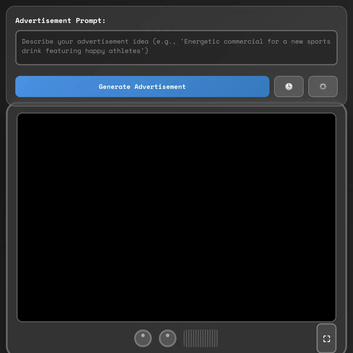 AI TV Advertisement Generator