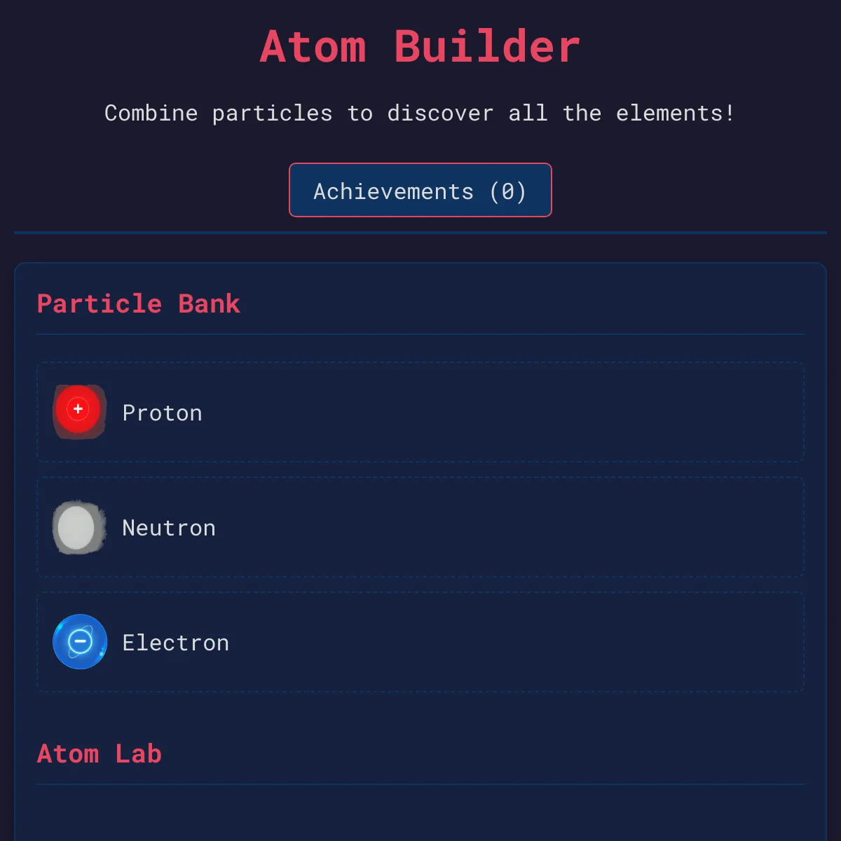 Atom Builder