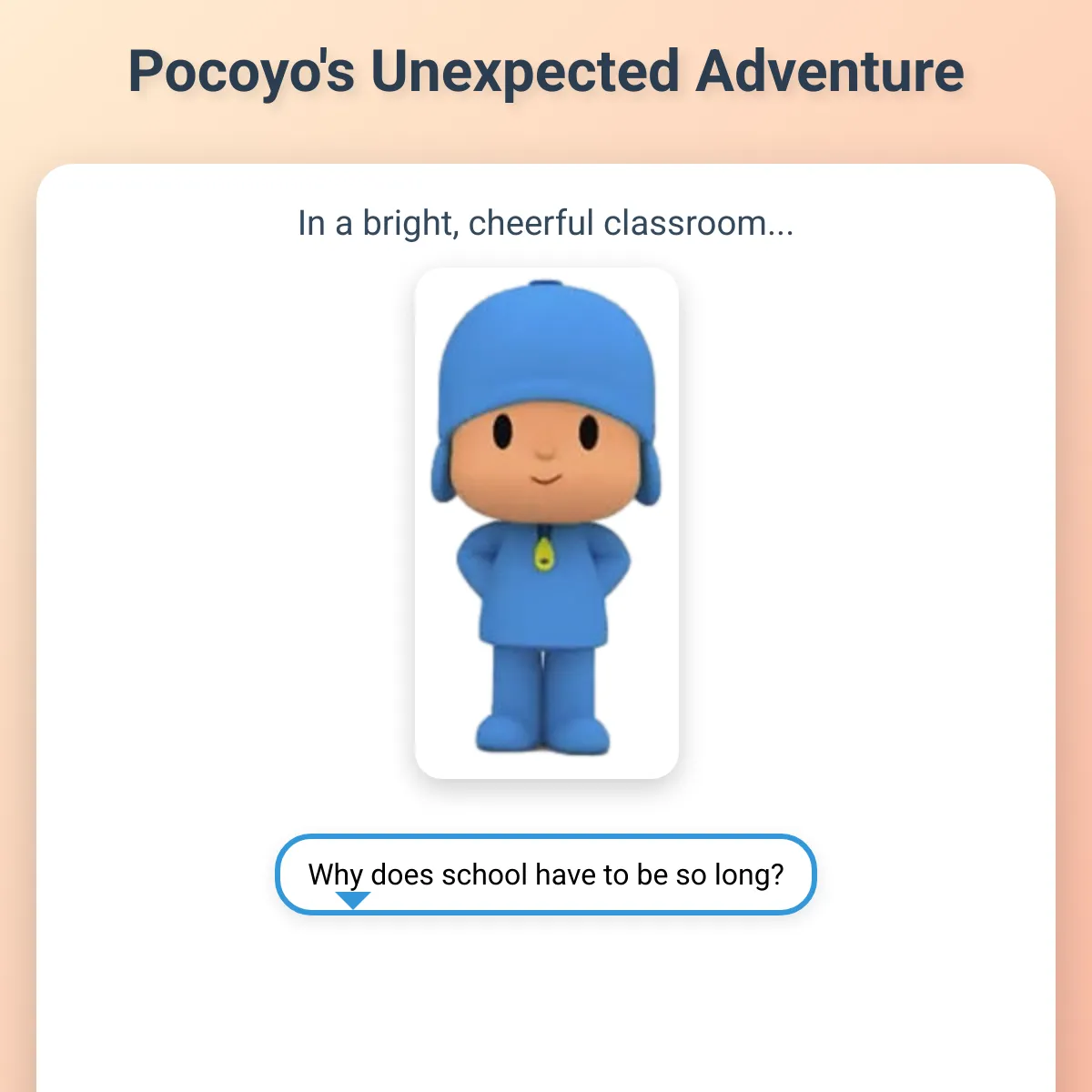 Pocoyo's Unexpected Adventure - Interactive Comic