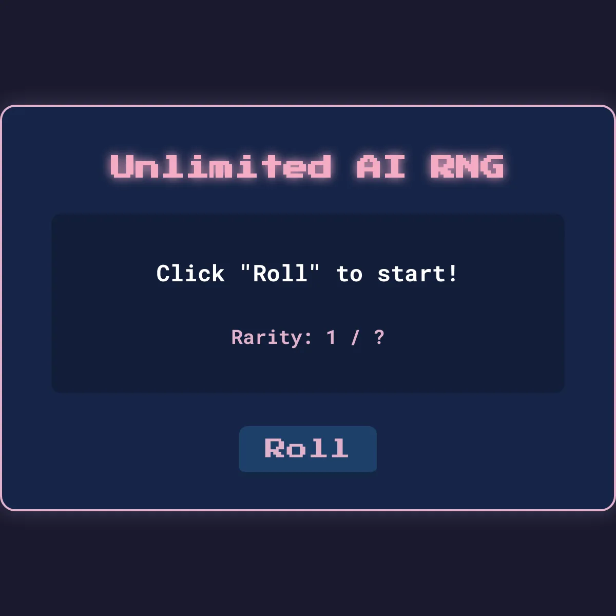 Unlimited RNG Game