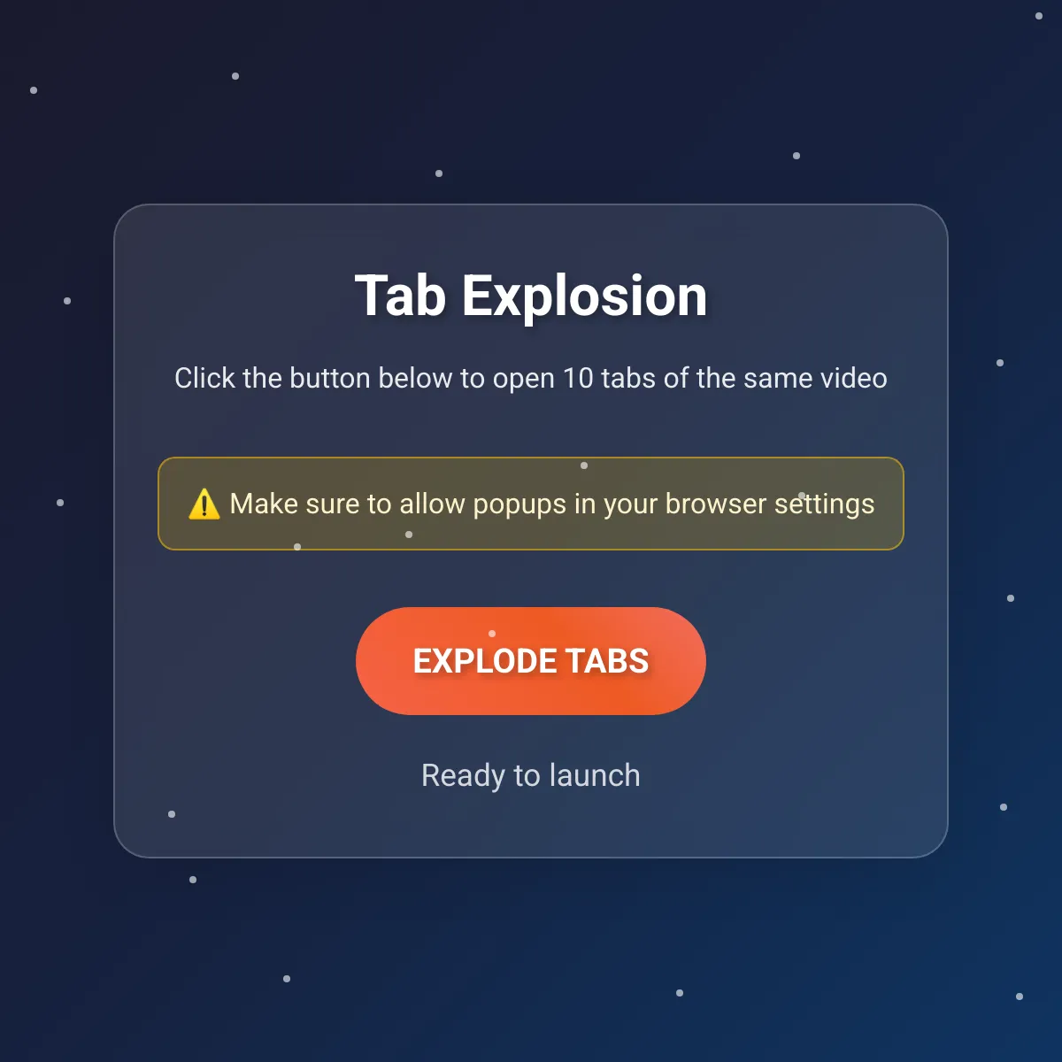 Tab Explosion
