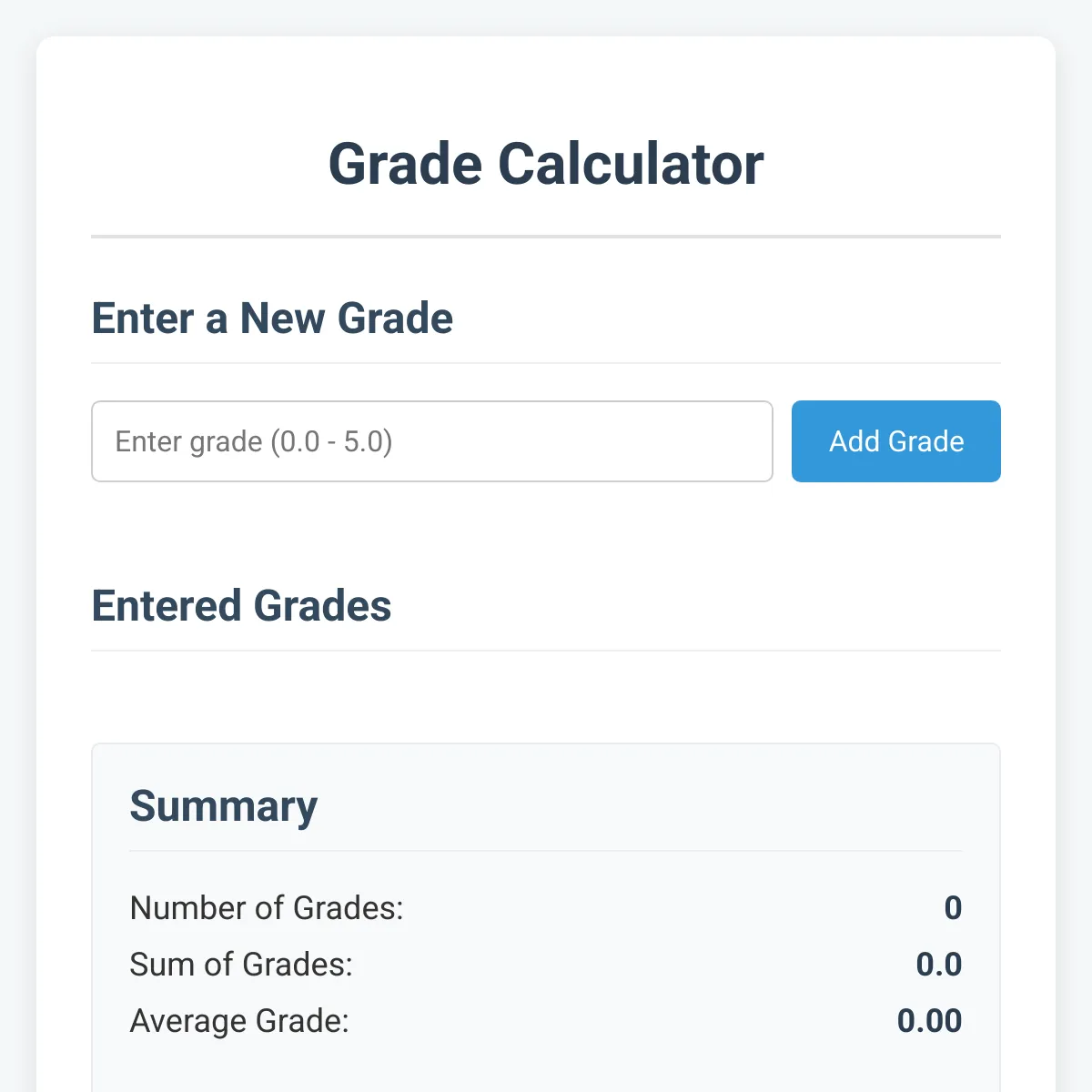 Grade Calculator