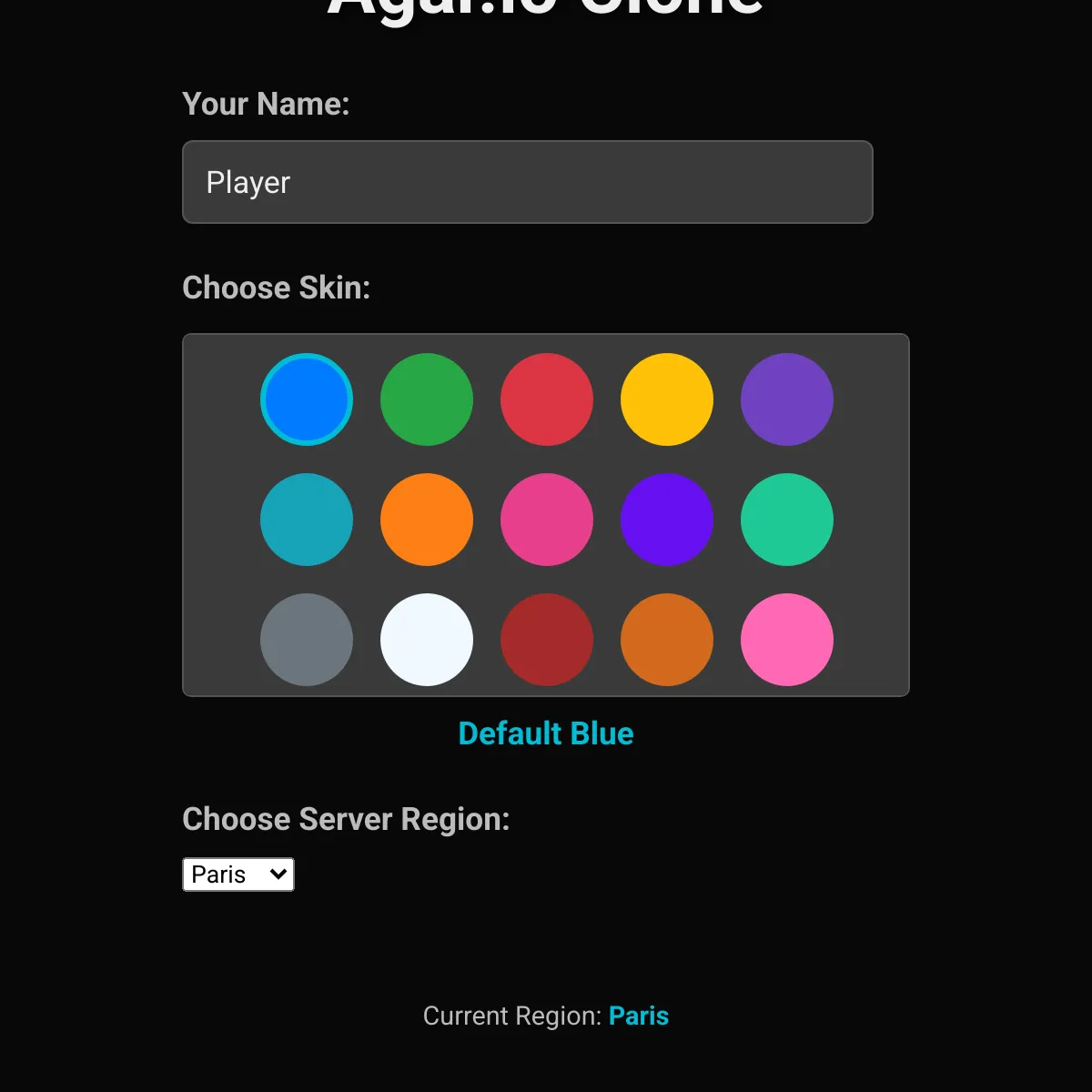 Agar.io Clone