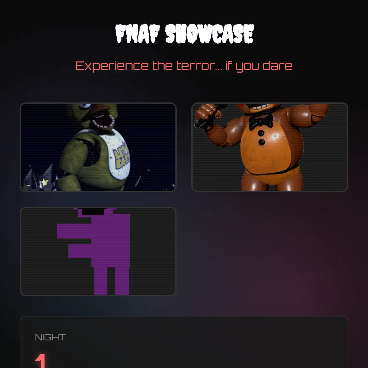FNAF Character Showcase