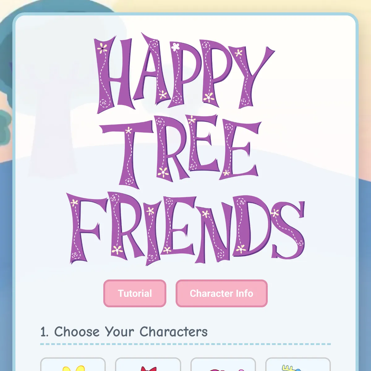 Happy Tree Friends - Episode Generator with Custom Characters